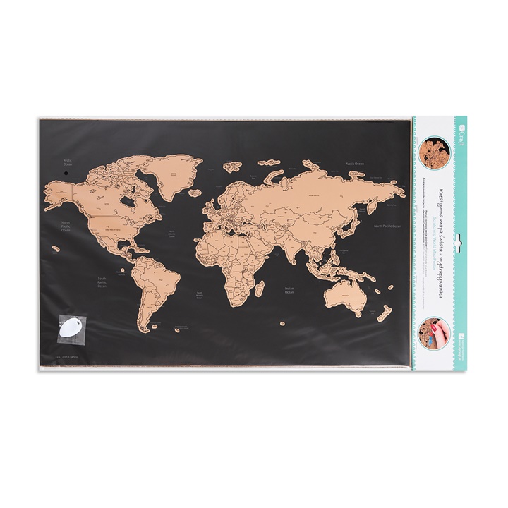 Kreativna mapa sveta 60x40 cm