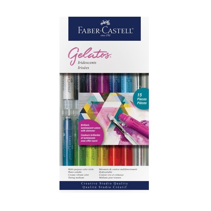 Akvarel pasteli Gelatos Faber-Castell – Iridescent