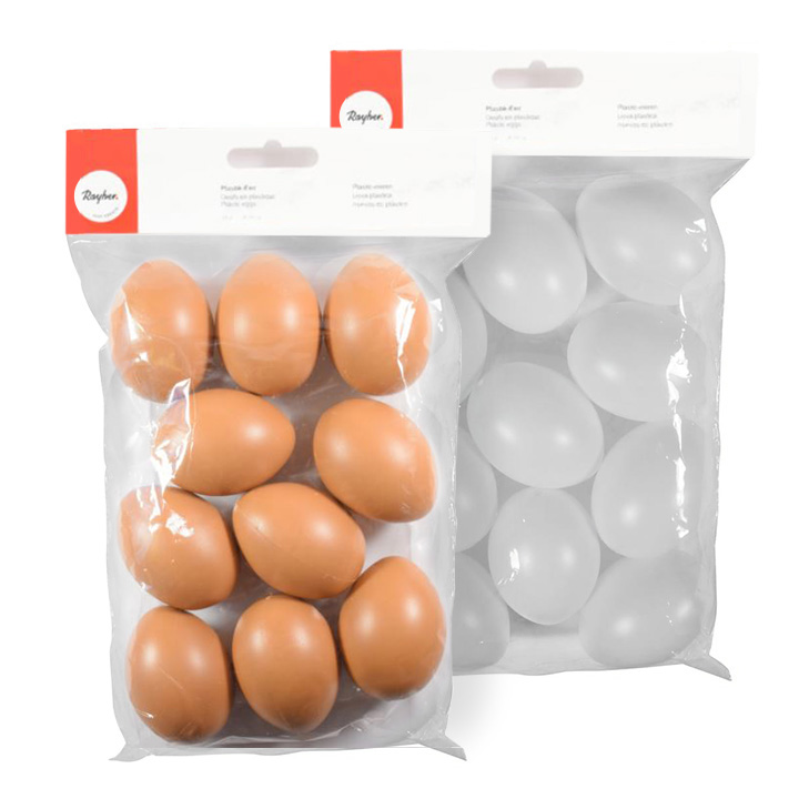 Plastična jaja Raiher 6 cm 10 komada | odaberite boju