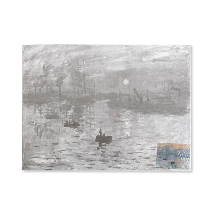 Platno na kartonu sa skicom umentičkog dela - Impression Sunrise, Monet