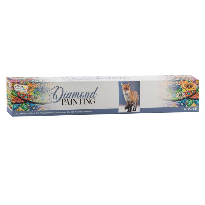 Set sa perlicama Diamond Painting - Lisica 40x50 cm