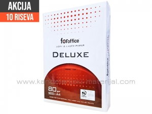 10 risa ForOffice Deluxe A4 fotokopir papira 80g 500 lista (1 ris=339.00din)