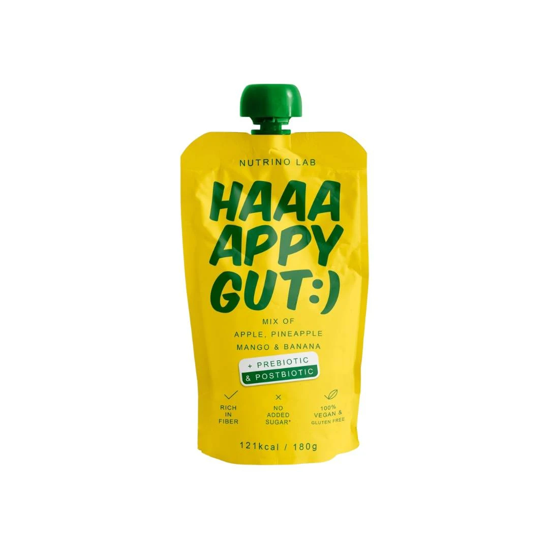 Nutrino Lab Happy Gut Pouch Mix Jabuka, Ananas, Mango i Banana 180 g