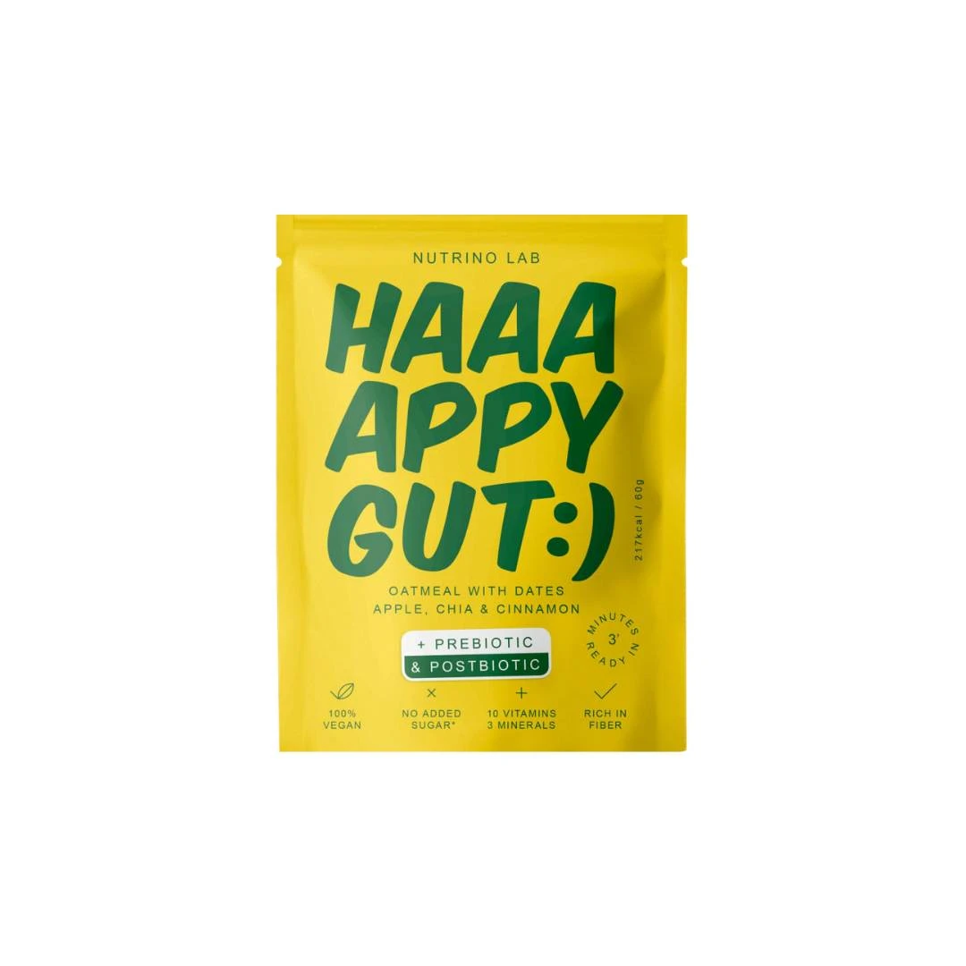 Nutrino Lab Happy Gut Ovsena Kaša sa Urmama, Jabukama, Čia Semenom i Cimetom 60 g
