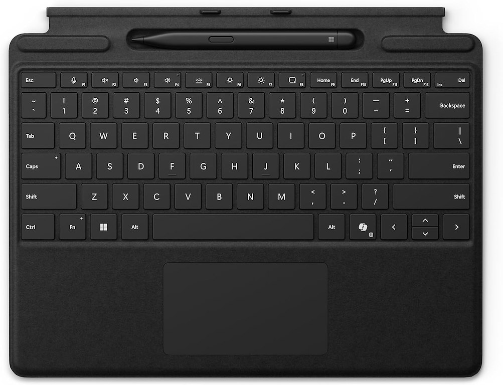MICROSOFT SURFACE SLIM PEN (2ND EDITION) AND PRO KEYBOARD FOR PRO (11TH EDITION), 9, AND 8 BLACK