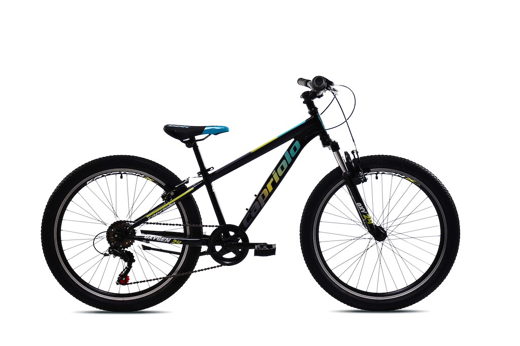 BICIKL CAPRIOLO OXYGEN 24"/6V crno-tirkiz 12"