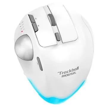 F-33 WIRELESS TRACKBALL MOUSE - 5 DPI LEVELS - WHITE