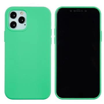 IPHONE 12 PRO MAX LIQUID SILIKONSKA MASKA - ZELENA