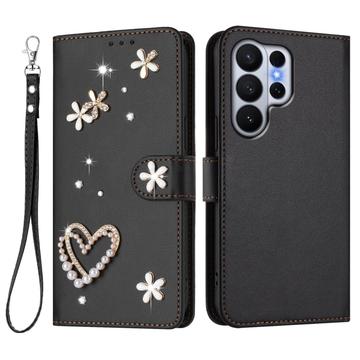 SAMSUNG GALAXY S26 ULTRA HEARTS AND FLOWERS WALLET CASE