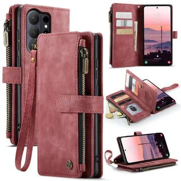 SAMSUNG GALAXY S26 ULTRA CASEME C30 MULTIFUNKCIONALNA FUTROLA-NOVČANIK - CRVENA