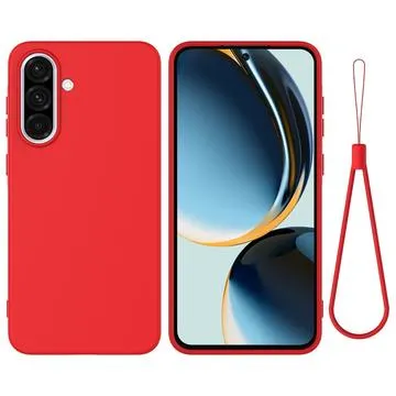 SAMSUNG GALAXY A37 LIQUID SILICONE CASE WITH HAND STRAP