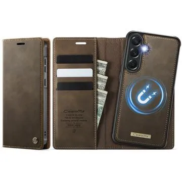SAMSUNG GALAXY A57 CASEME C49 2-IN-1 DETACHABLE WALLET CASE - MAGSAFE COMPATIBLE, RFID - COFFEE