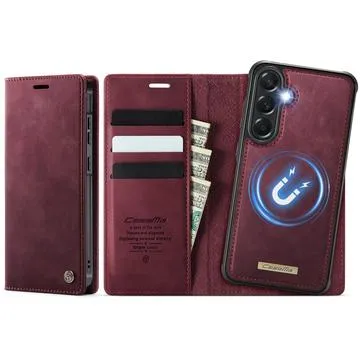 SAMSUNG GALAXY A57 CASEME C49 2-IN-1 DETACHABLE WALLET CASE - MAGSAFE COMPATIBLE, RFID - RED