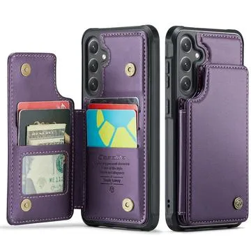 SAMSUNG GALAXY S25 FE CASEME C22 CASE RFID CARD WALLET - PURPLE