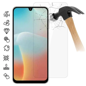 SAMSUNG GALAXY M16/F16 TEMPERED GLASS SCREEN PROTECTOR - 9H - CASE FRIENDLY - TRANSPARENT