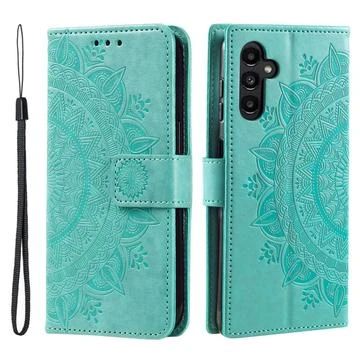 SAMSUNG GALAXY A56 MANDALA SERIES FUTROLA-NOVČANIK - ZELENA