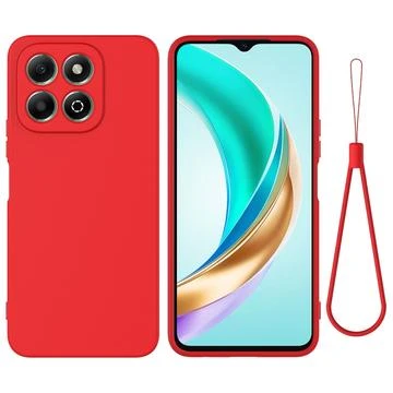 HONOR X6C LIQUID SILICONE CASE WITH HAND STRAP
