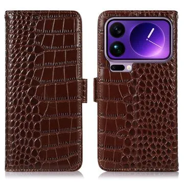 XIAOMI 17 PRO MAX CROCODILE SERIJA KOŽNA MASKA-NOVČANIK SA RFID-OM