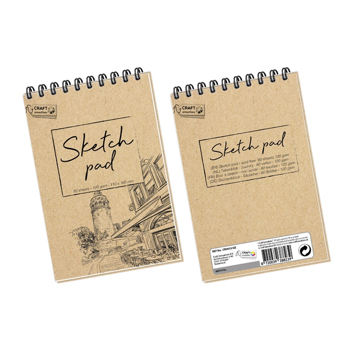 Blok za skiciranje Craft Sensations 11x16.5 cm – 80 listova