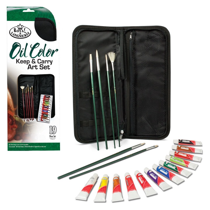 Set uljanih boja Essentials u pernici - 19 delova