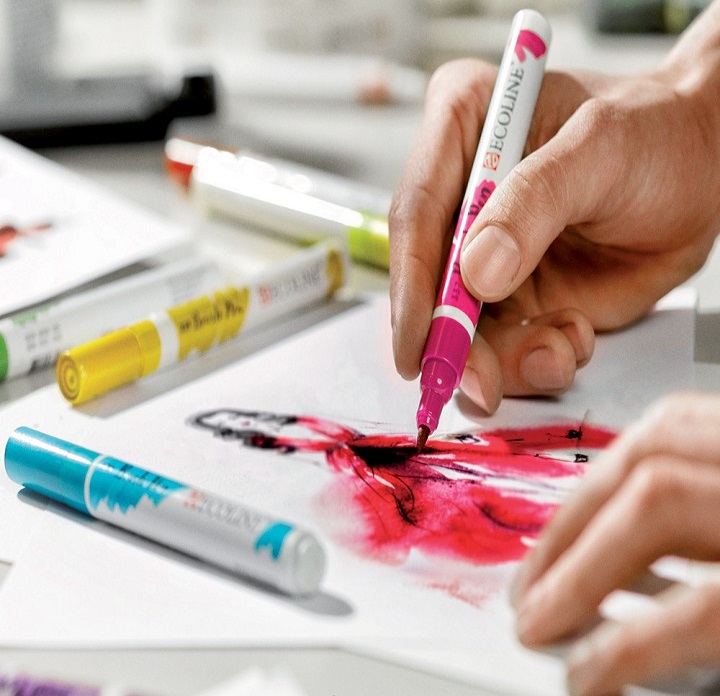 Akvarel markeri Ecoline Brush Pen - 15 delni set