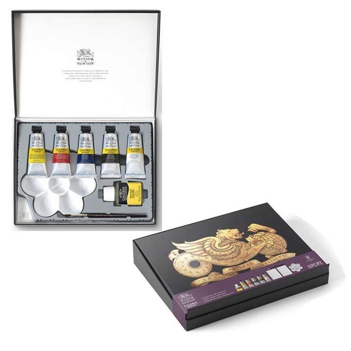 Akrilne boje Winsor & Newton Galeria poklon set Introductory / 10 delni