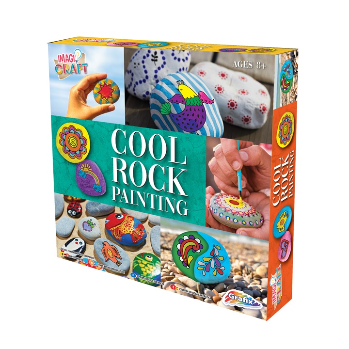 Set za slikanje na kamenu Grafix Cool Rock Painting