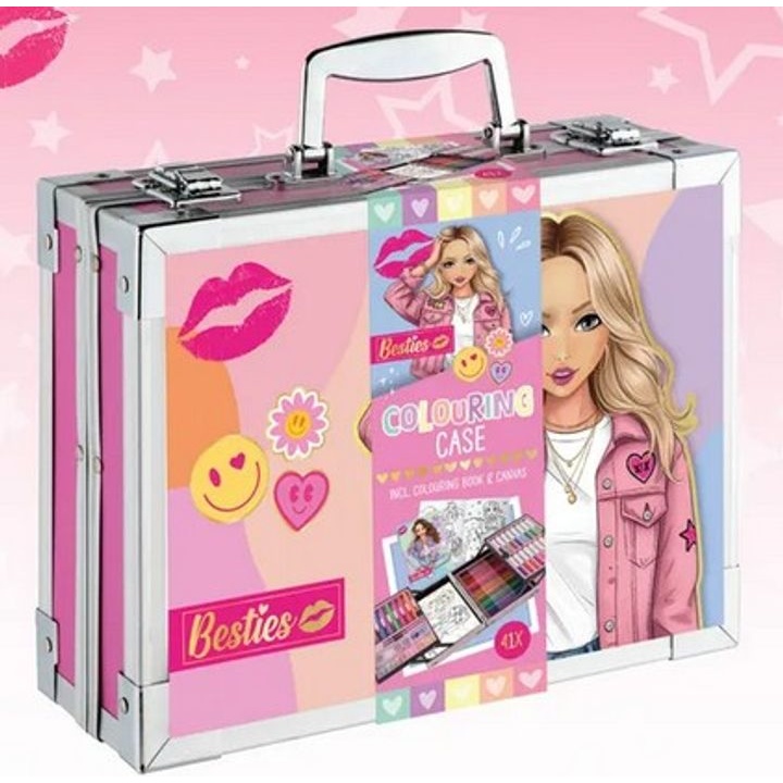 BESTIES Metalna kutija za bojenje – Kompletan set za umetnost sa platnom