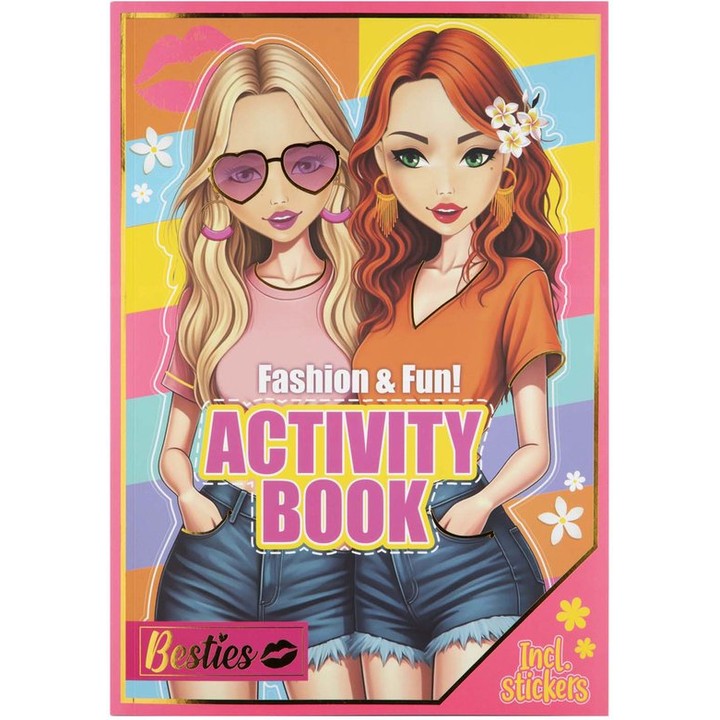 BESTIES Sveska za aktivnosti A4 – Moda i nalepnice