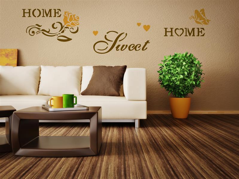 Šablon za zid Home Design BRICO XXL - Sweet Home