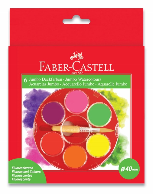 Vodene boje Jumbo Fluo - 6 boja