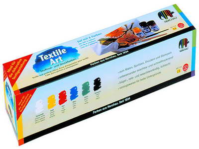 Komplet boja za textil 6x20 ml