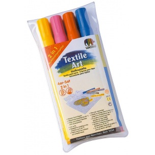 Flomasteri za svetli tekstil - 4 kom