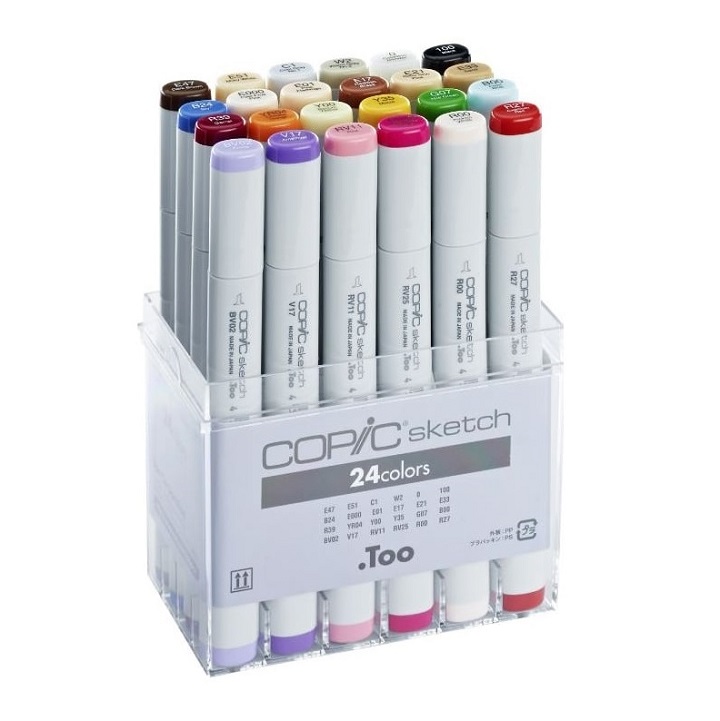 Flomasteri COPIC Sketch - set od 24 kom
