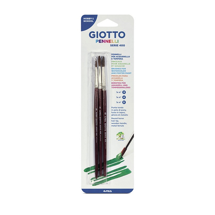 Četkice za slikanje GIOTTO okrugle 400 / 3 komada