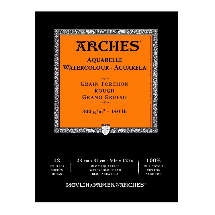Blok ARCHES® Aquarelle Watercolour Rough - 23 x 31 cm