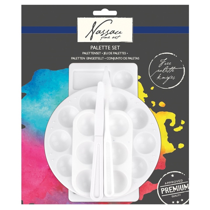 Set slikarskih paleta i noževa Nassau Fine Art 5-delni