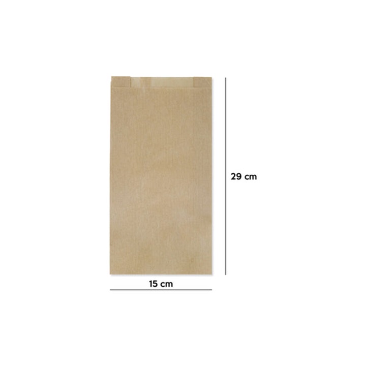 Papirna kesa braon 150k290 mm 10 kom