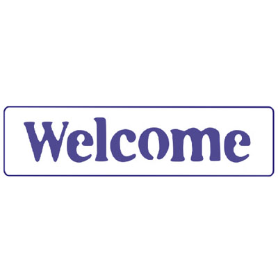 Šablon PENTART Text - Welcome