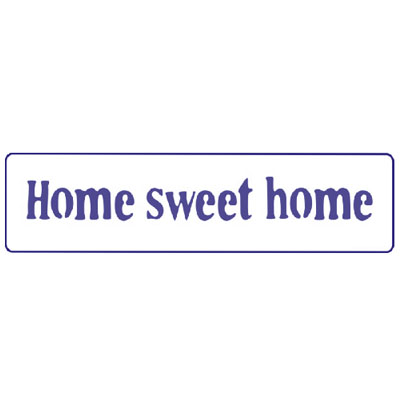Šablon PENTART Text - Home sweet home