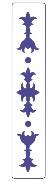 Šablon PENTART H2 - 40 x 7.5 cm
