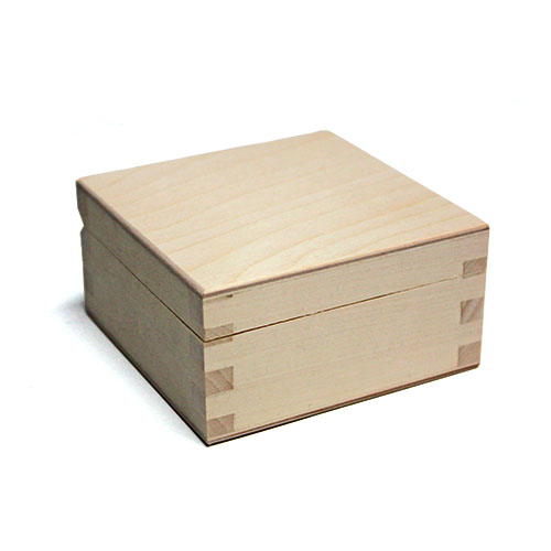 Drvena kutija za dekupaž - 10x10 cm