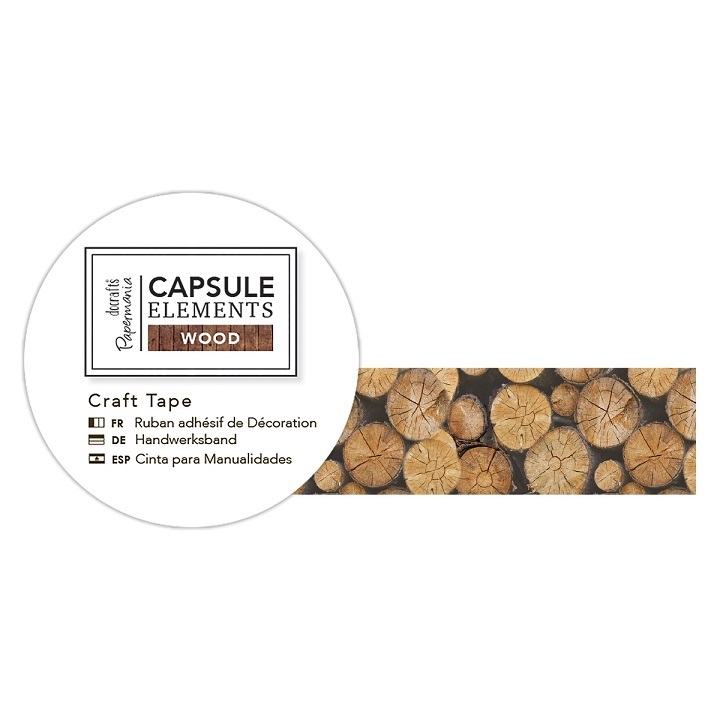 Samolepljiva traka Capsule Elements - Wood - Godovi - 3 m