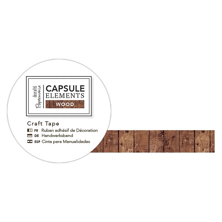 Samolepljiva traka Capsule Elements - Wood - Pruge - 3 m