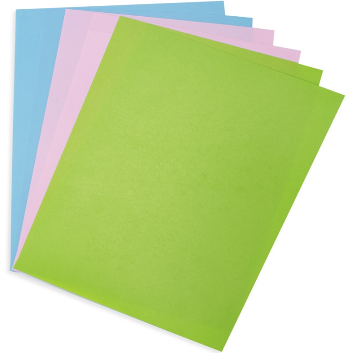 Folija za plastificiranje plava-roze-zelena - 6 komada