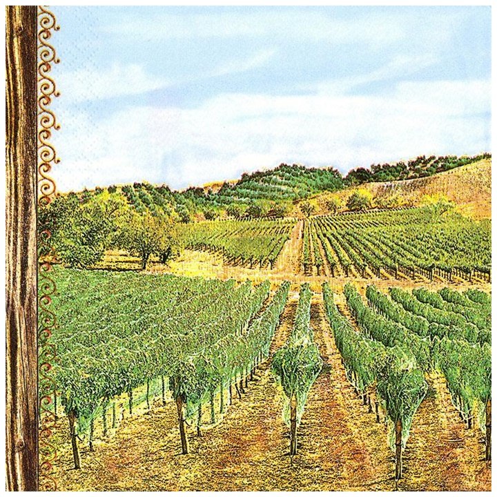 Salveta za dekupaž Vineyard - 1 kom