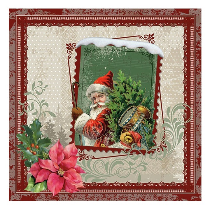 Salveta za dekupaž Santa 1 kom