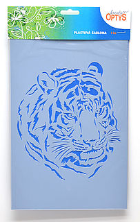 Plastični šablon 20x30cm - tigar