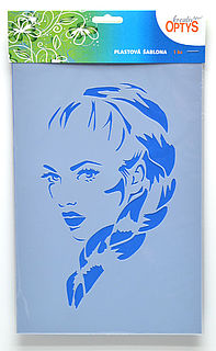 Plastični šablon 20x30cm - lice