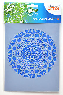 Plastični šablon  prečnik 14cm - mandala 2
